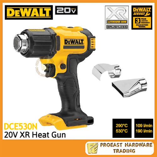 DEWALT [DCE530N] 20V Max XR Cordless Heat Gun (BARE TOOL) | Shopee Malaysia