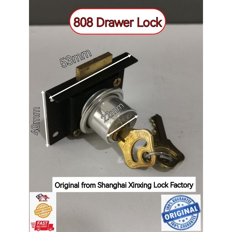 [100% Original] 808 OLD STYLE DRAWER LOCK / KUNCI ALMARI CABINET ...