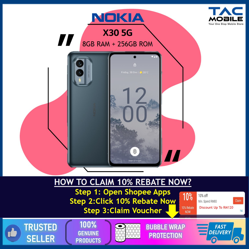 NOKIA X30 5G 8+256 100% ORIGINAL NOKIA MALAYSIA | Shopee Malaysia