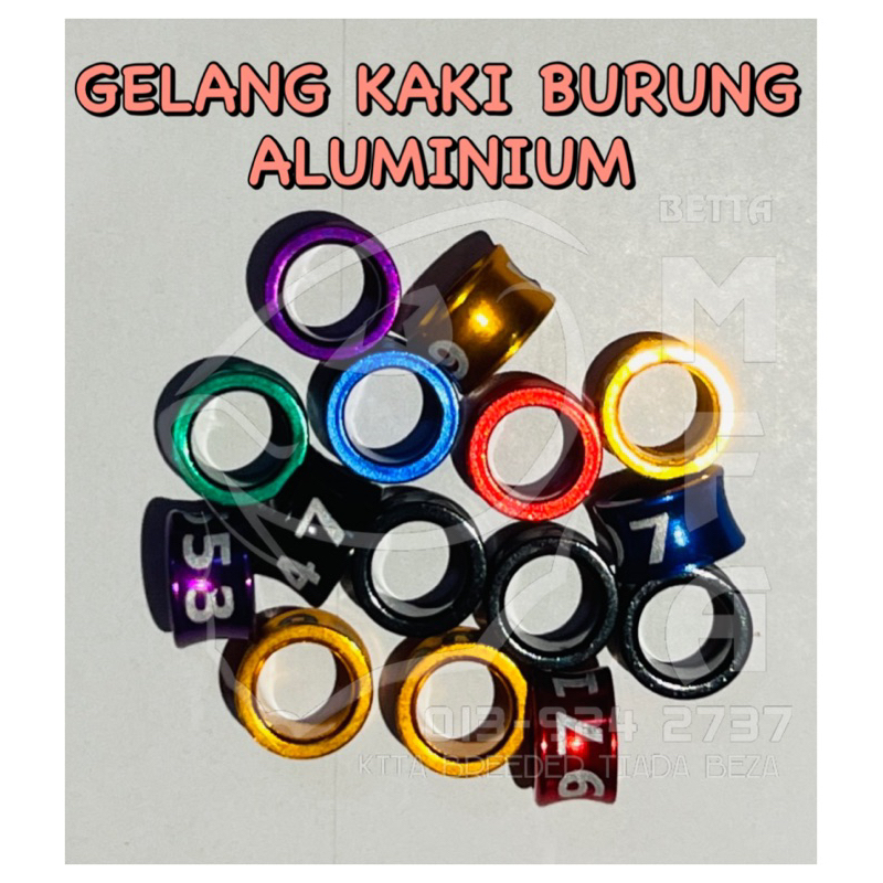 ( Baca detail saiz di description) GELANG KAKI BURUNG / BIRD LEG RING ...