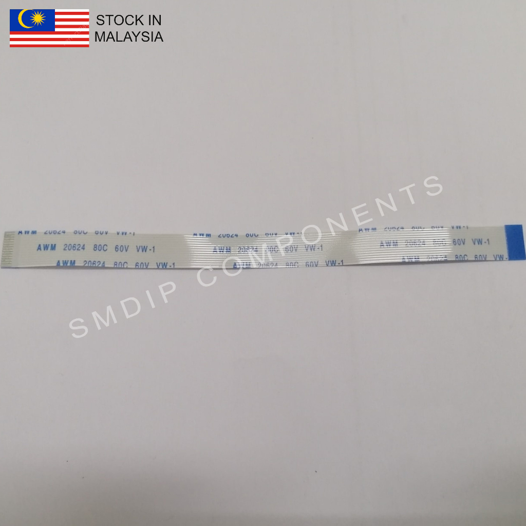 FFC / FPC Cable, 14-pin, 0.5mm Pitch, Reverse Sided Contacts, 15cm ...