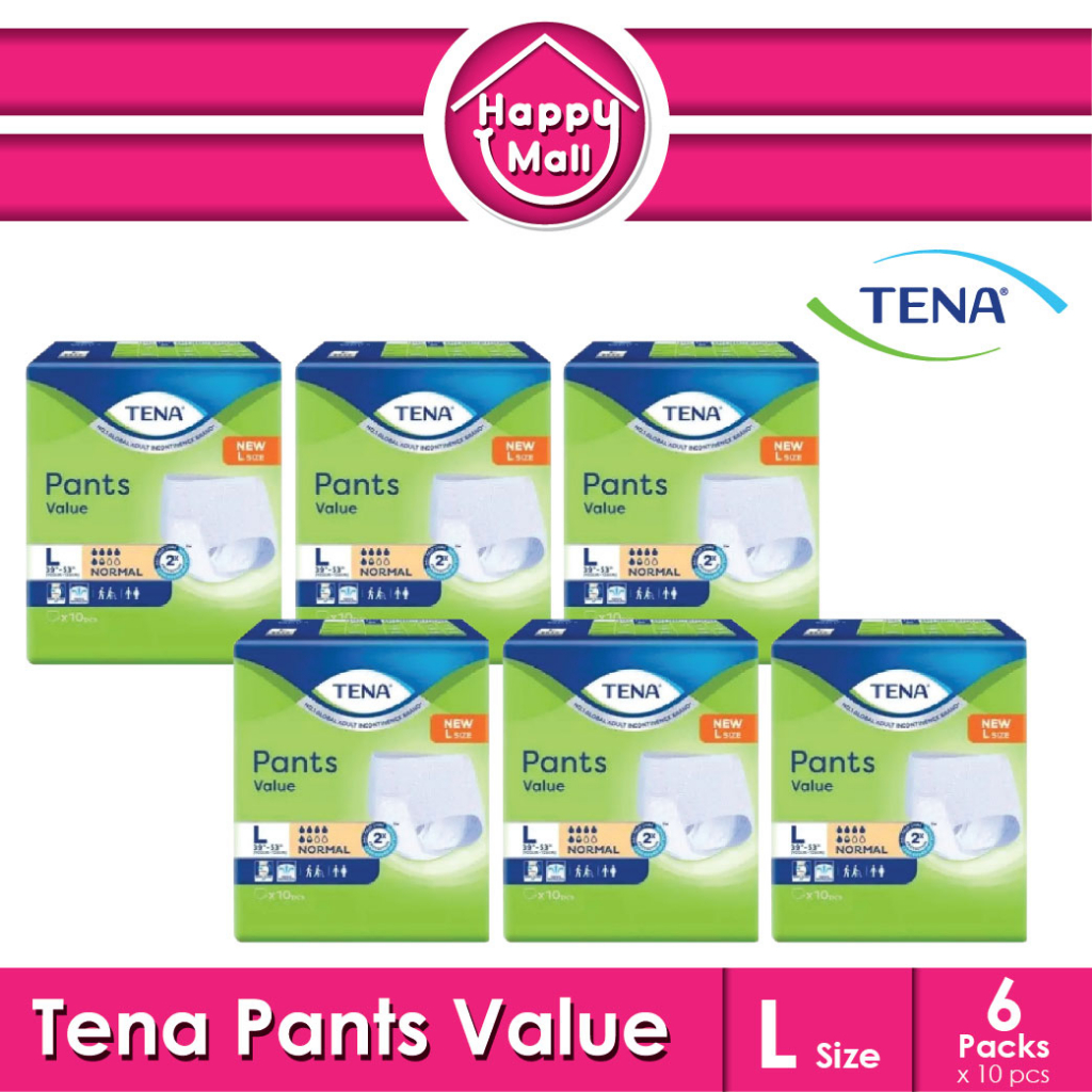 Tena Pants Value L 10pcs x 6 Packs | Shopee Malaysia