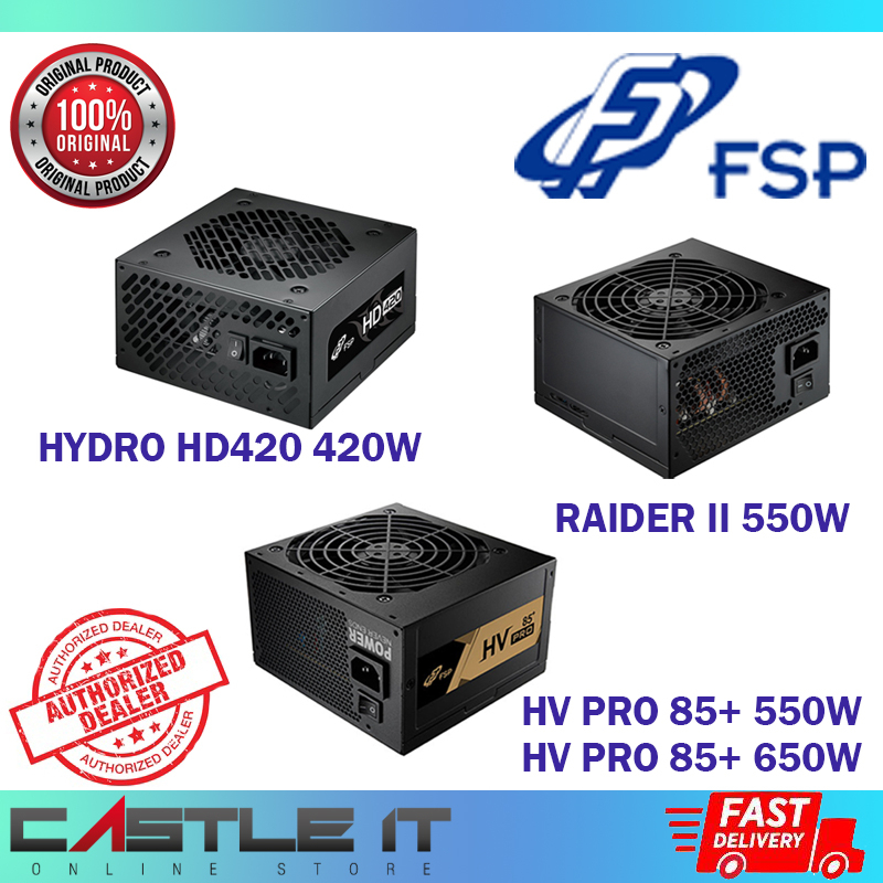 FSP HD420 420W BULK / HYPER 80+ PRO 550W / RAIDER II 550W RA2 / 80 PLUS ...