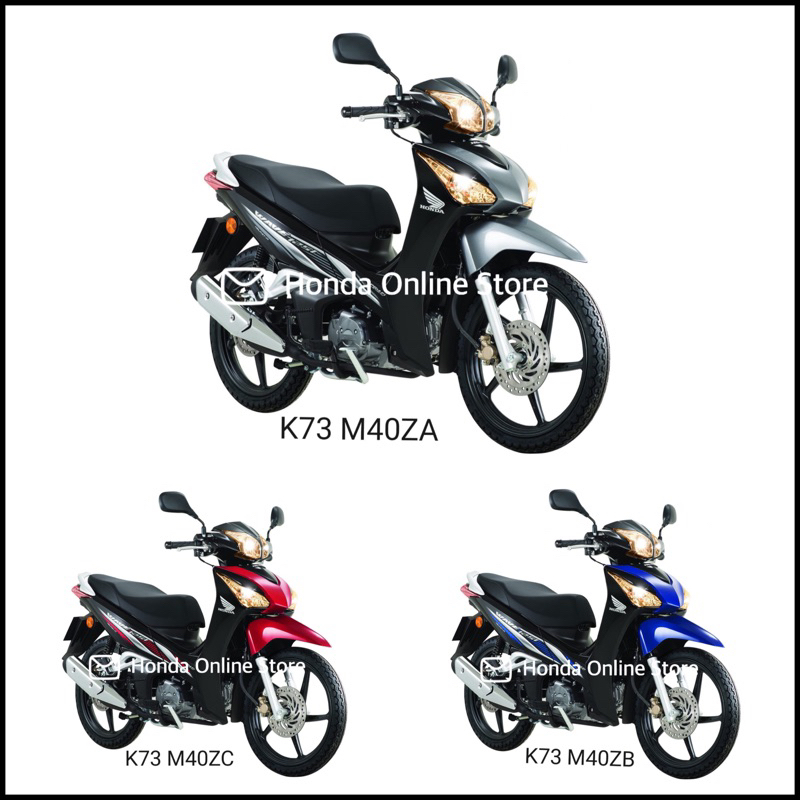 Cover Set Honda Wave 125i V1 100% Honda Original ( Black / Red / Blue ...