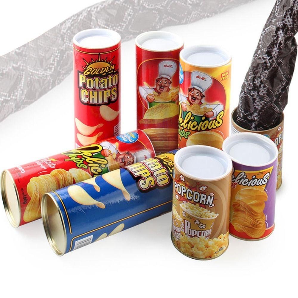 Ready Stock Prank Props Potato Snake Potato Chip Funny Tricky Toy Fake ...