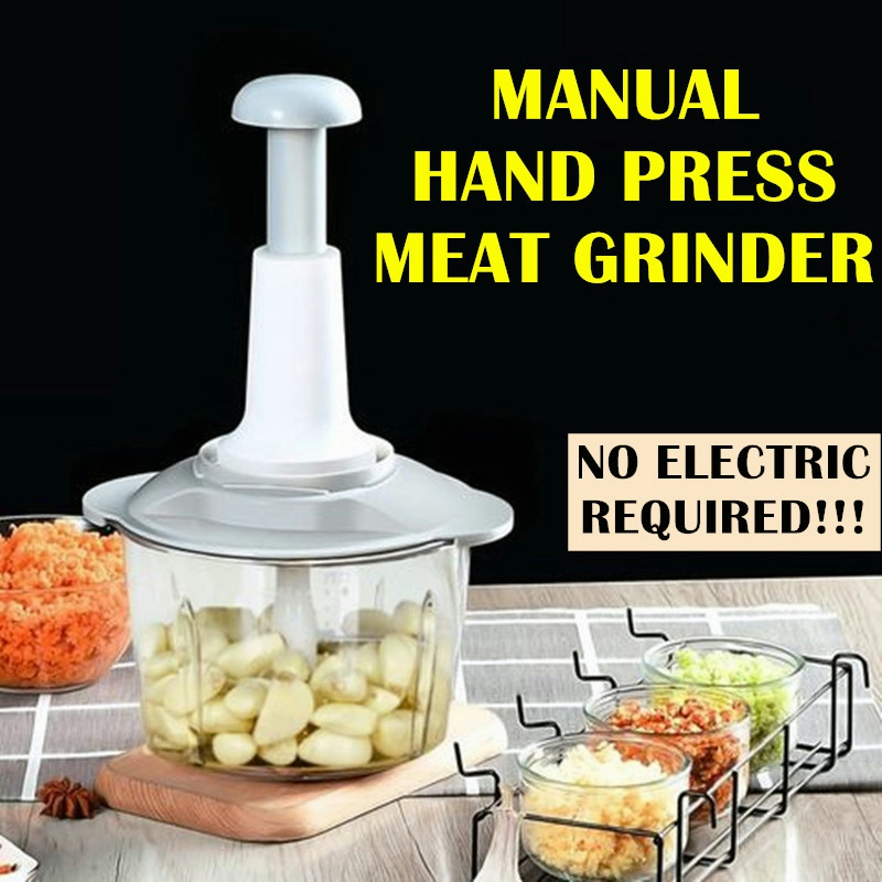 Manual Hand Press Food Processor Multifunction Gourmet Cuisine Hand Pat ...