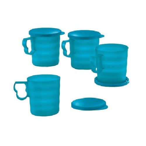 6 Colour: 1pc Only Tupperware Blossom Yellow Orange Mug with seal cover ...