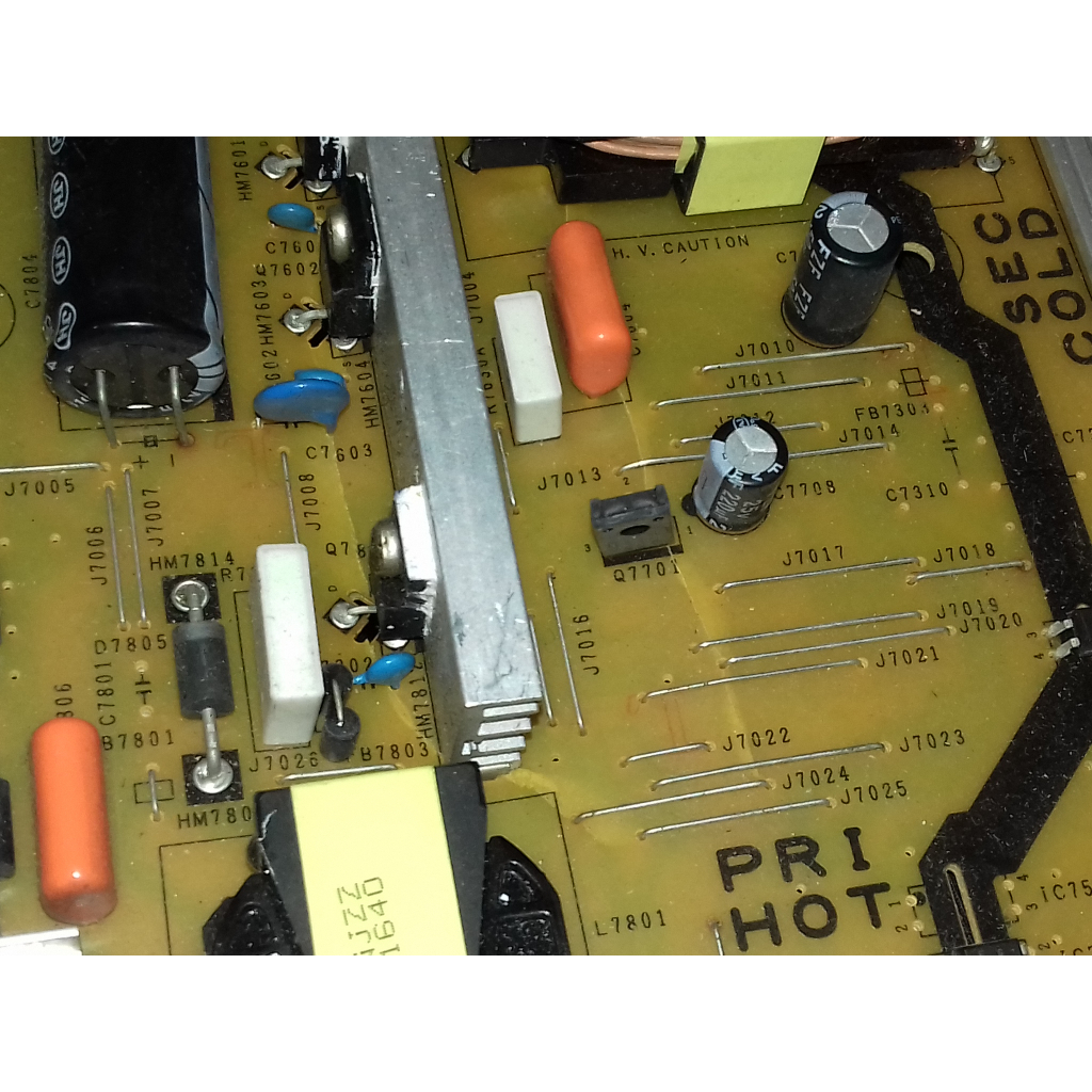 RDENCA513WJQZ RDENCA516WJQZ SHARP LED TV POWER SUPPLY BOARD(BOARD PECAH ...