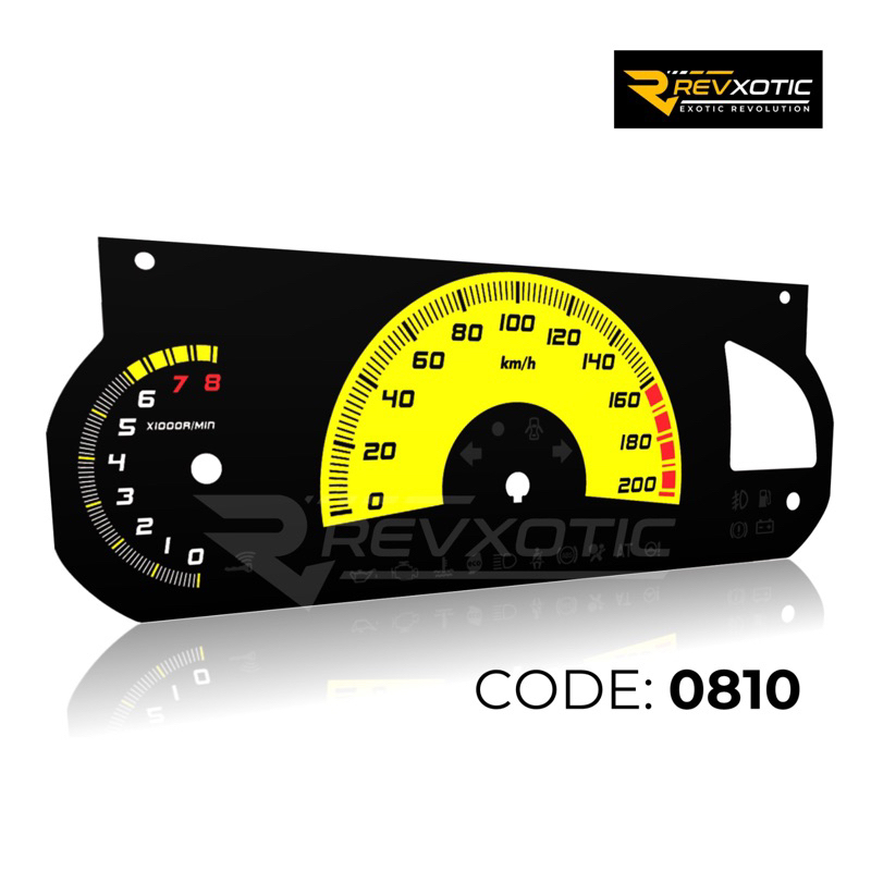 Papan Panel Meter Custom Perodua Axia 2014 E, G, Advance | Shopee Malaysia