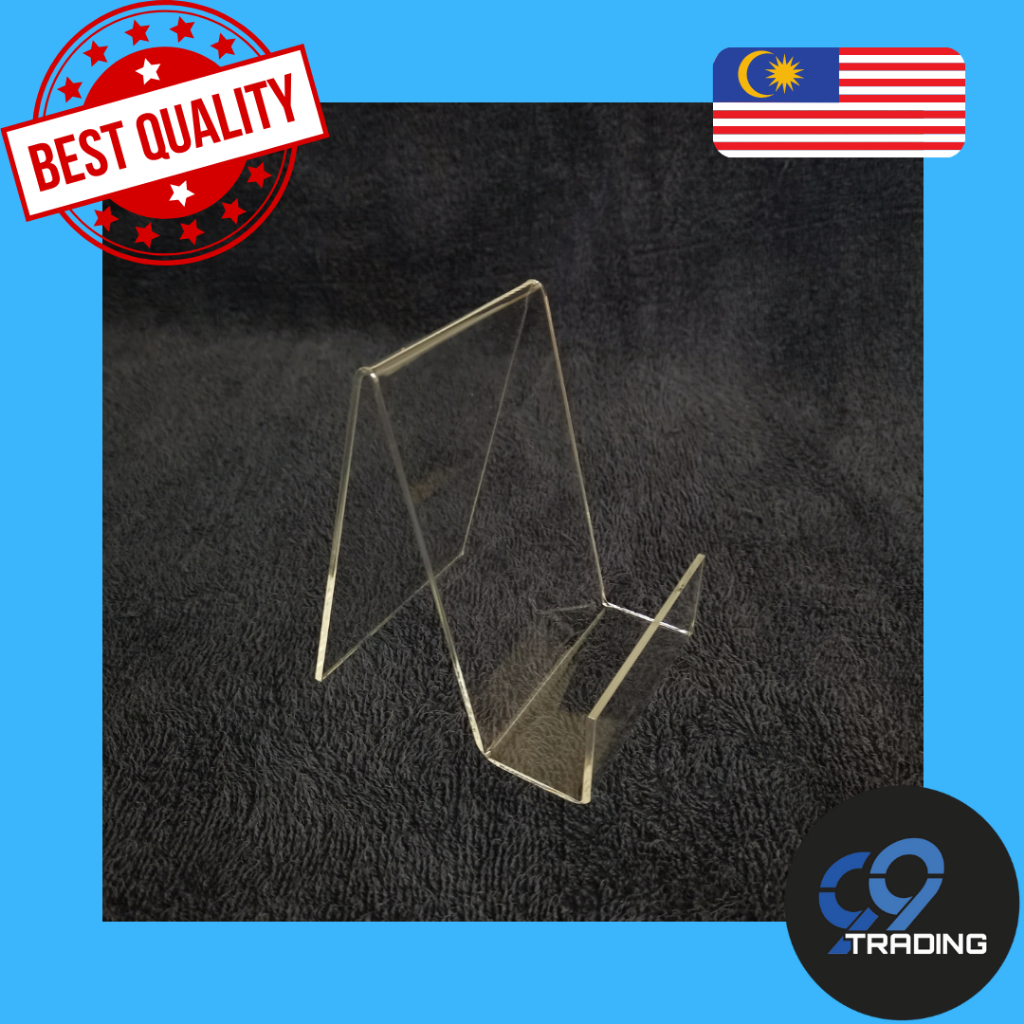 [Ready Stock] Transparent Acrylic Bookshelf Book Stand Display | Shopee ...