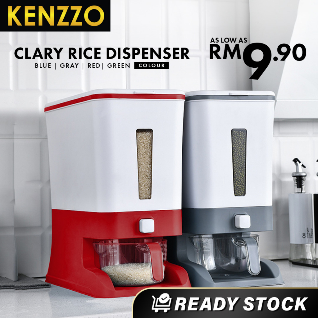 KENZZO : CLARY 12KG AUTOMATIC RICE DISPENSER WITH RINSING CUP SMART ...