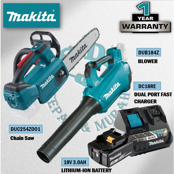 MAKITA LXT 18V Combo Set RM2850 ( DUC254Z001 Chain Saw / DUB184Z Blower ) | Shopee Malaysia