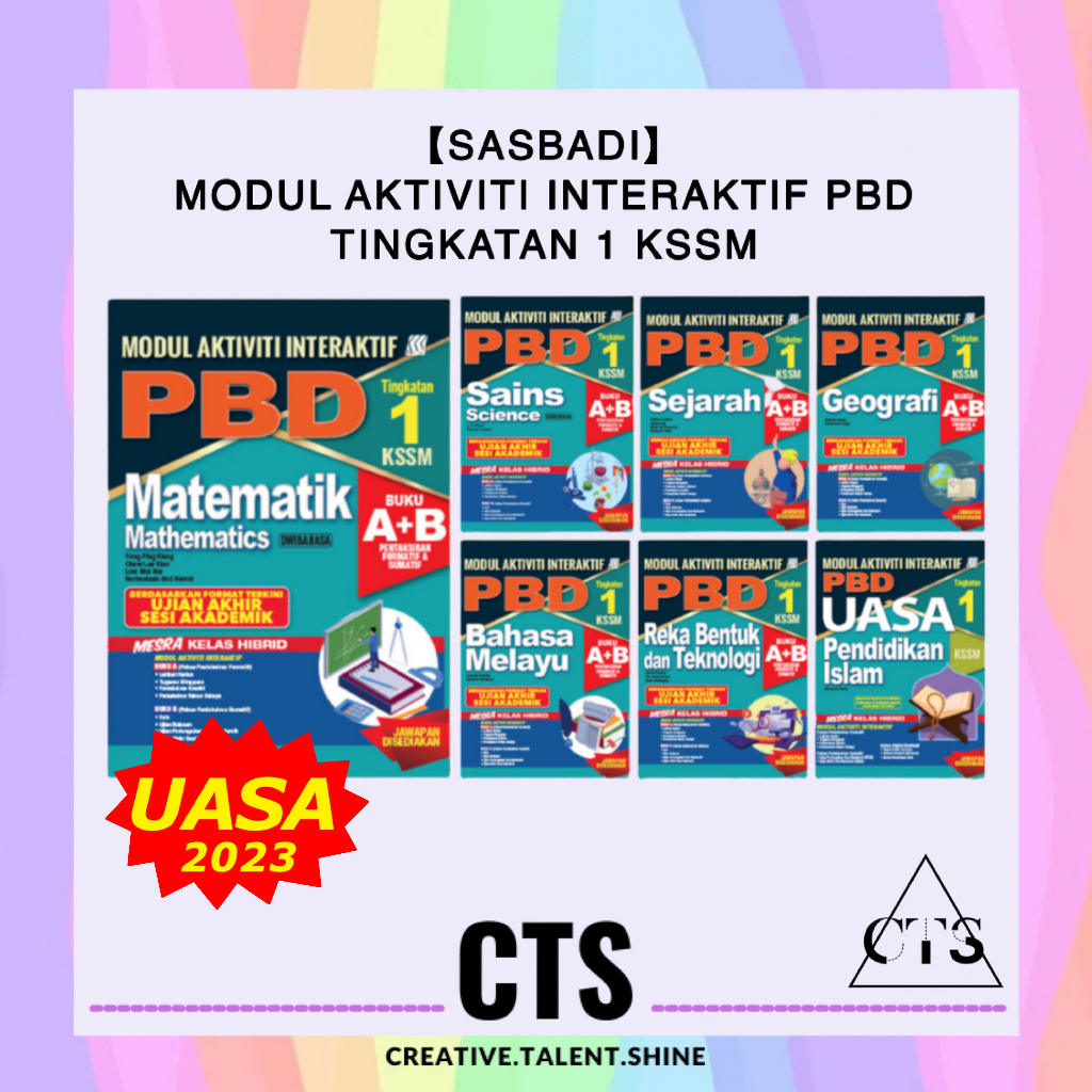 【Sasbadi】Modul Aktiviti Interaktif PBD UASA Tingkatan 1 KSSM Edisi 2023 — Dwibahasa Form 1 ...