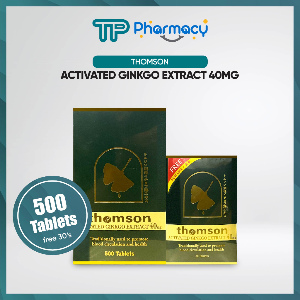 Thomson Activated Ginkgo Extract 40mg 500's | Shopee Malaysia