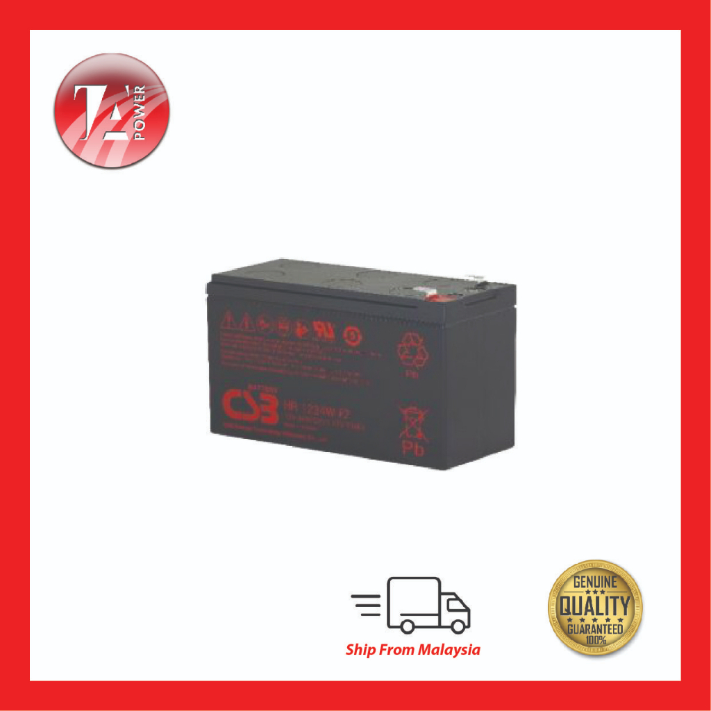 [PRE ORDER] CSB 12V 34W/9AH VRLA BATTERY (HR1234W) | Shopee Malaysia