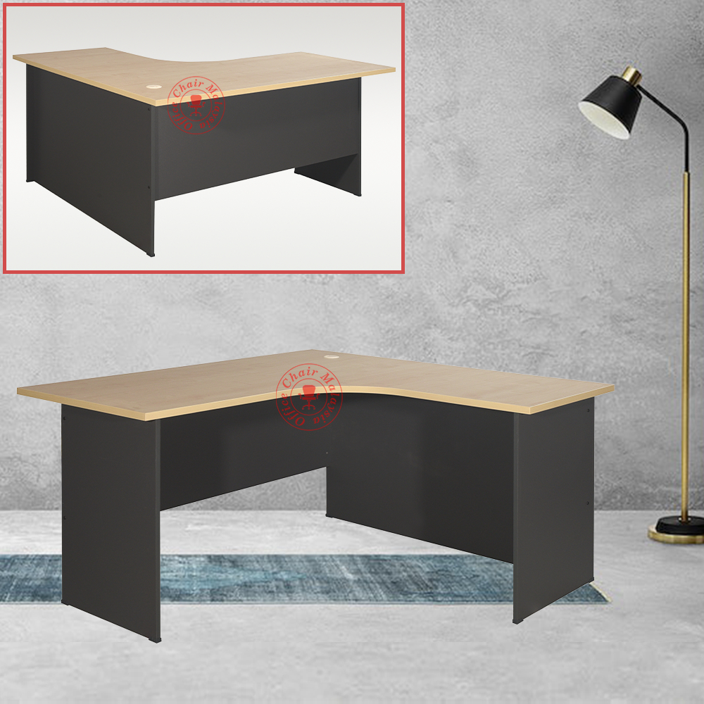 L Shape Office Table / Study Table / Study Desk / Writing Table / Meja ...