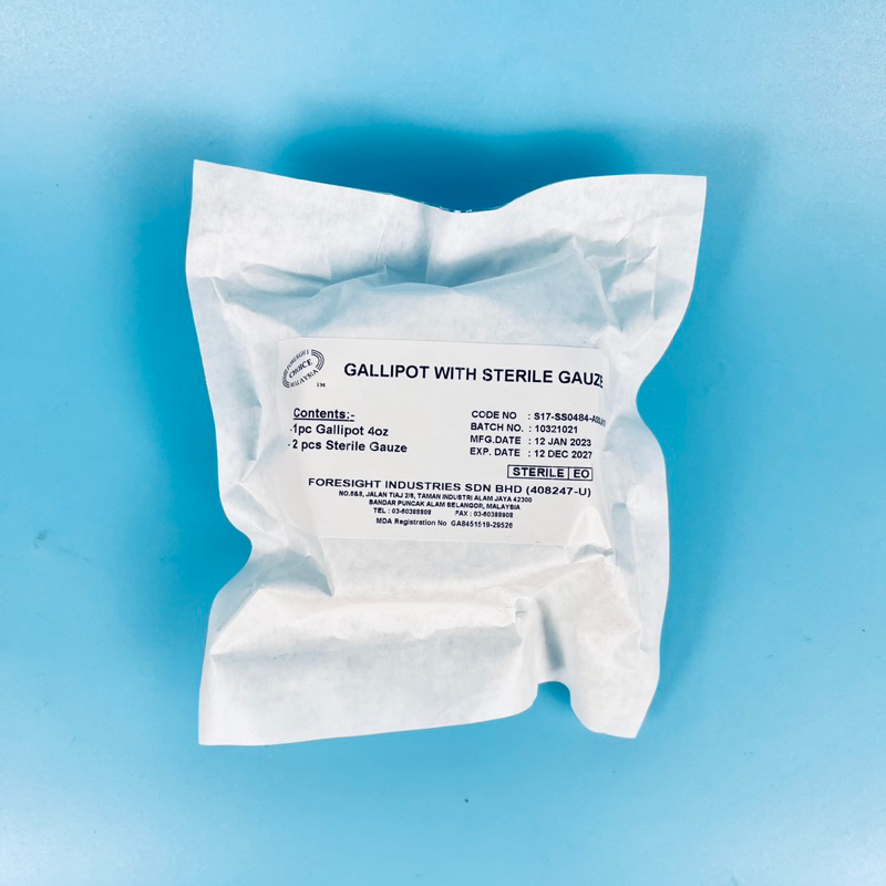 GALLIPOT WITH STERILE GAUZE | Shopee Malaysia