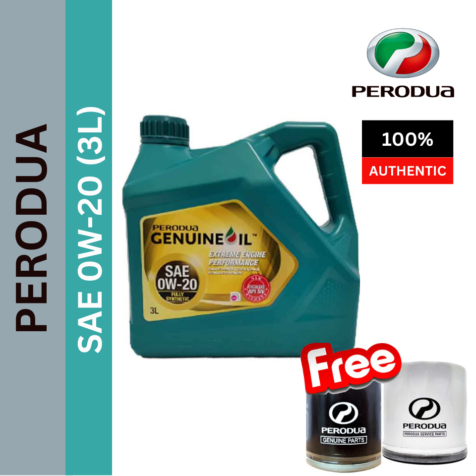[NEW PACKING 2021] 70011005 PERODUA FULLY SYNTHETIC ENGINE OIL SAE 0W20 ...