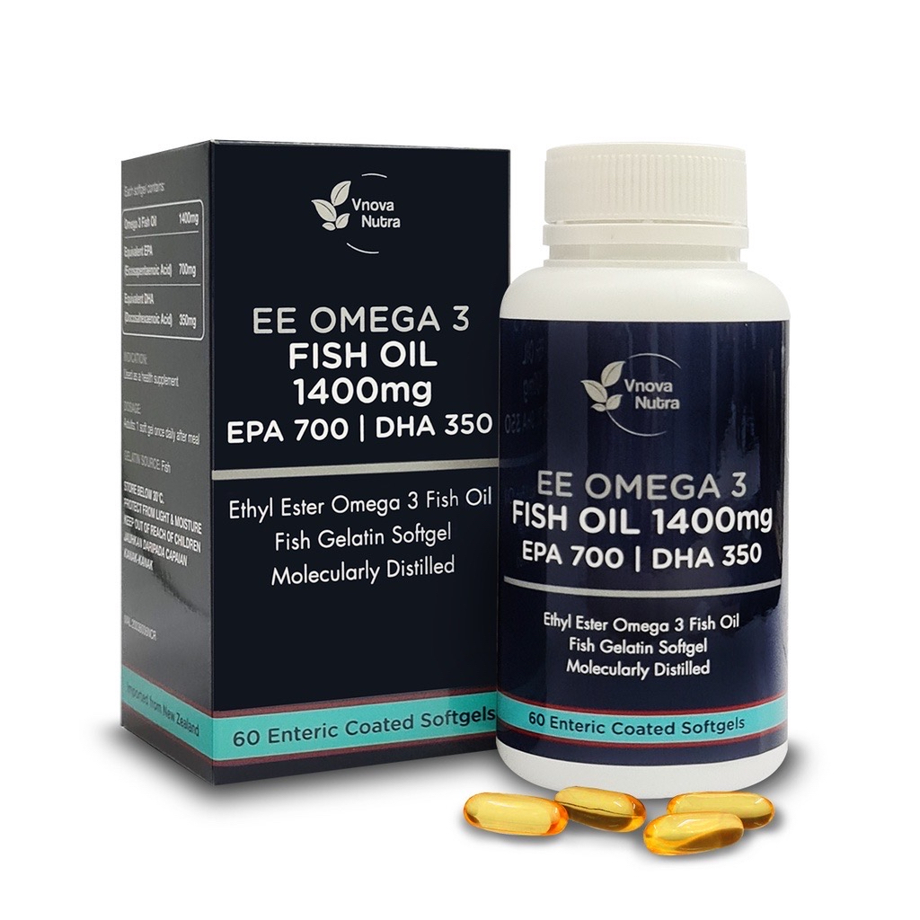 VNOVA NUTRA EE OMEGA 3 FISH OIL 1400MG (30'S | 60'S) | Shopee Malaysia