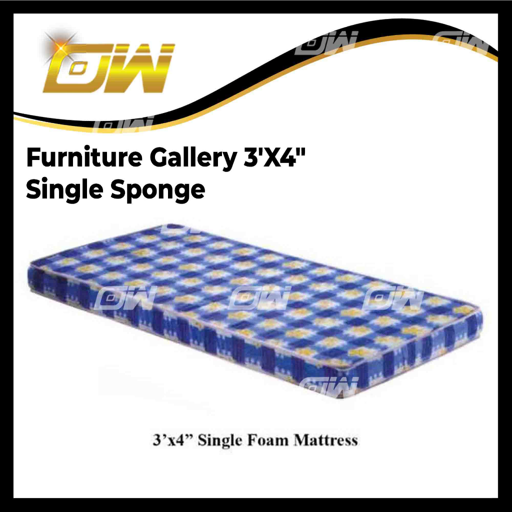 Furniture Gallery 3'X4" +- Single Sponge Mattress/ Tilam Bujang (Random ...