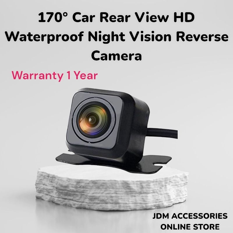 170° Car Rear View Camera HD Waterproof Night Vision Reverse Camera ...