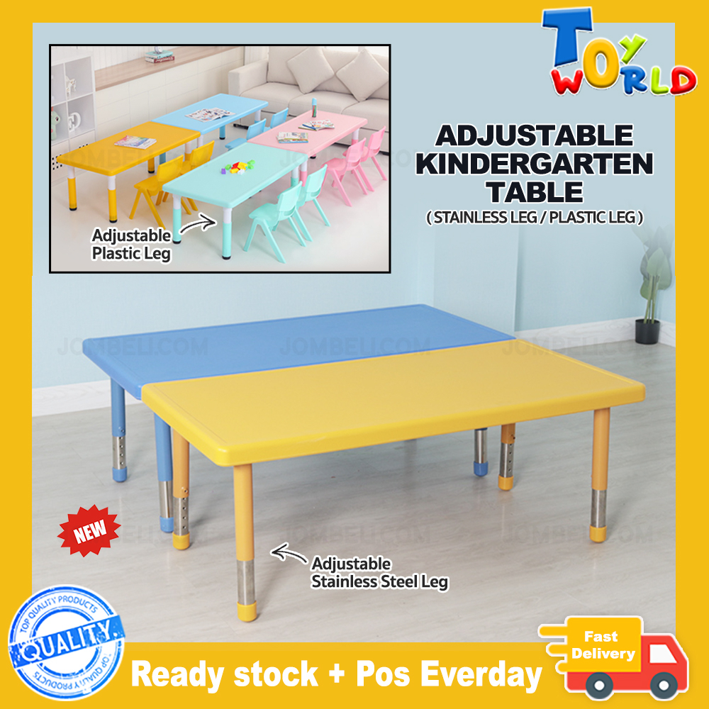 Japanese tatami ADJUSTABLE KINDERGARTEN TABLE (SS leg/Plastic leg)Kids ...