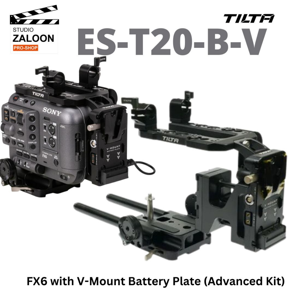 Tilta Camera Cage for Sony FX6 with V-Mount Battery Plate (Advanced Kit ...