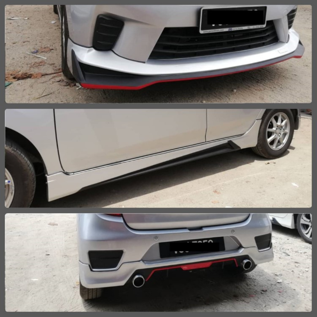 Perodua Axia 1st Generation 2017 Drive 68 Skirting Body Kit PU Ready ...