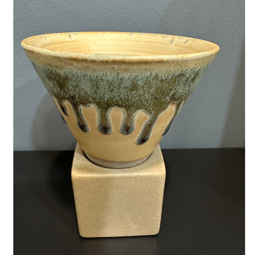 (Ready Stock)Coffee Latte Cups With Holder Funnel Shape Mug 180ml ...