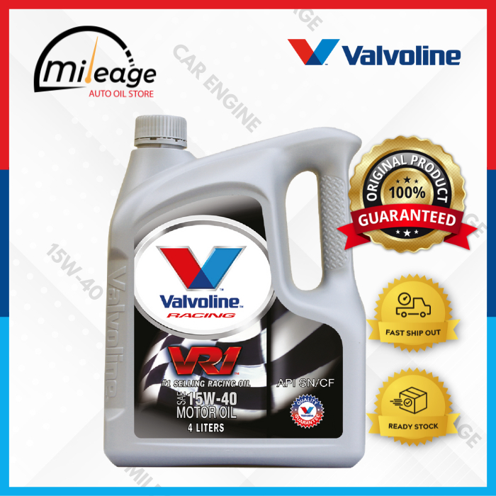 Valvoline VR1 Racing 15W-40 (4L) - Mineral Car Engine Oil (cars, light ...