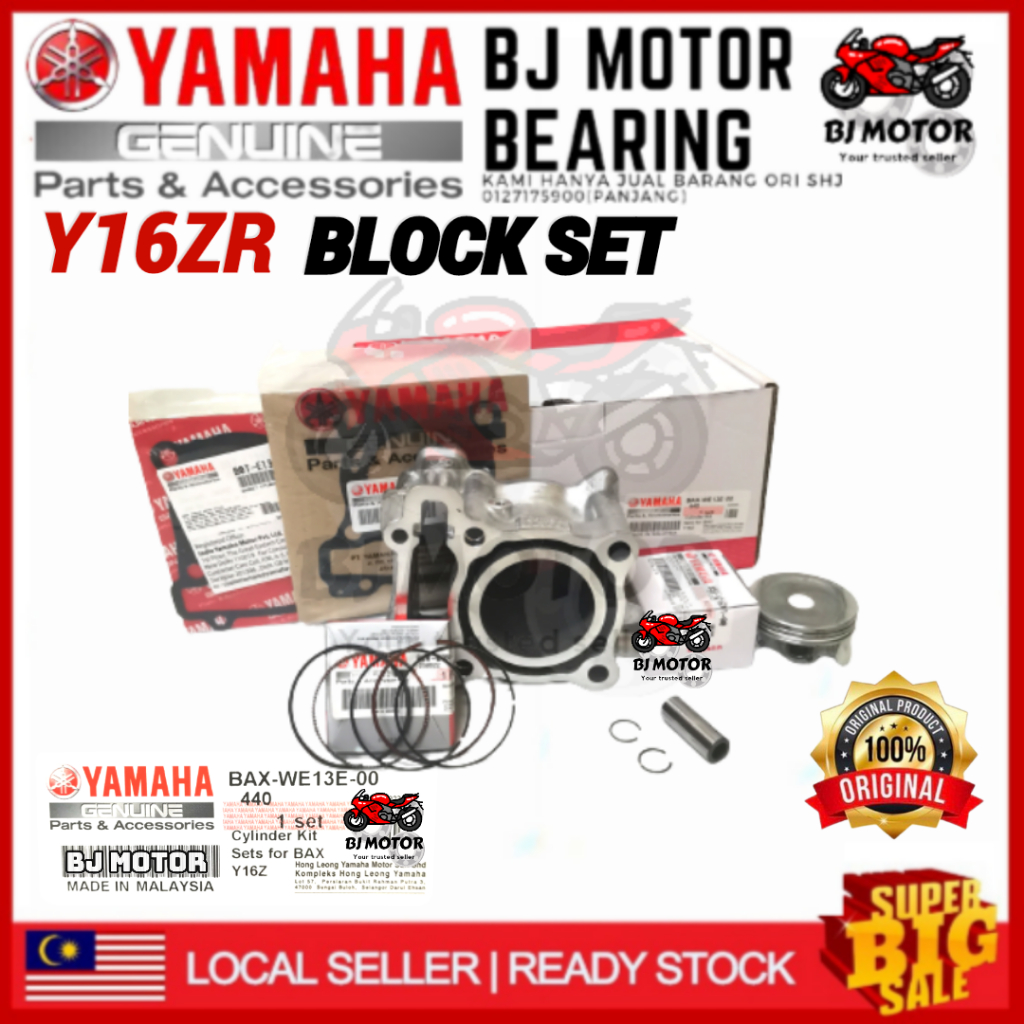 Y16ZR CYLINDER BLOCK SET Y16 BLOCK KIT SET Y16 FULL SET BLOCK SET 100% ORIGINAL YAMAHA - BAX ...
