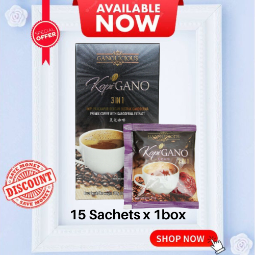 GANO EXCEL GANOLICIOUS KOPI GANO KOPIGANO 3 IN 1 GANO COFFEE (15 ...