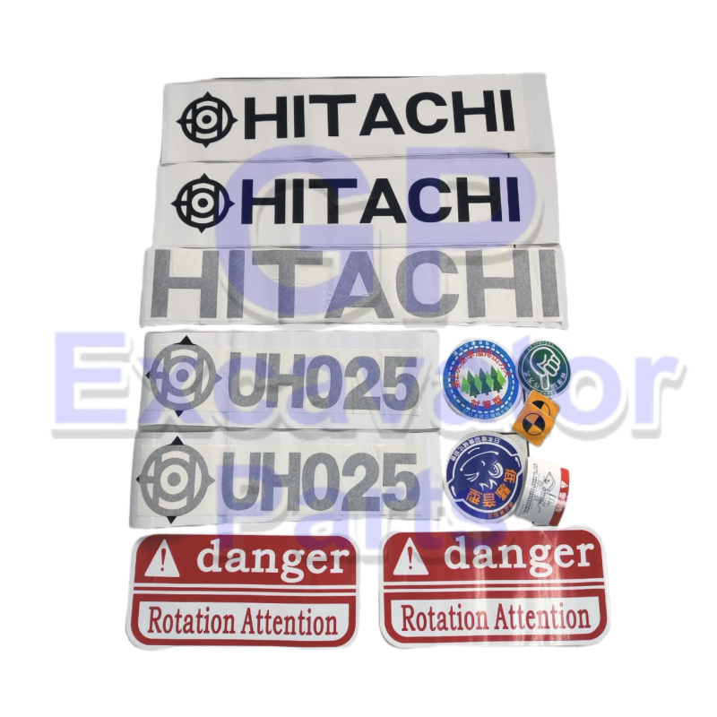 UH025 / UH025-7 HITACHI HYDRAULIC EXCAVATOR STICKER SET | Shopee Malaysia