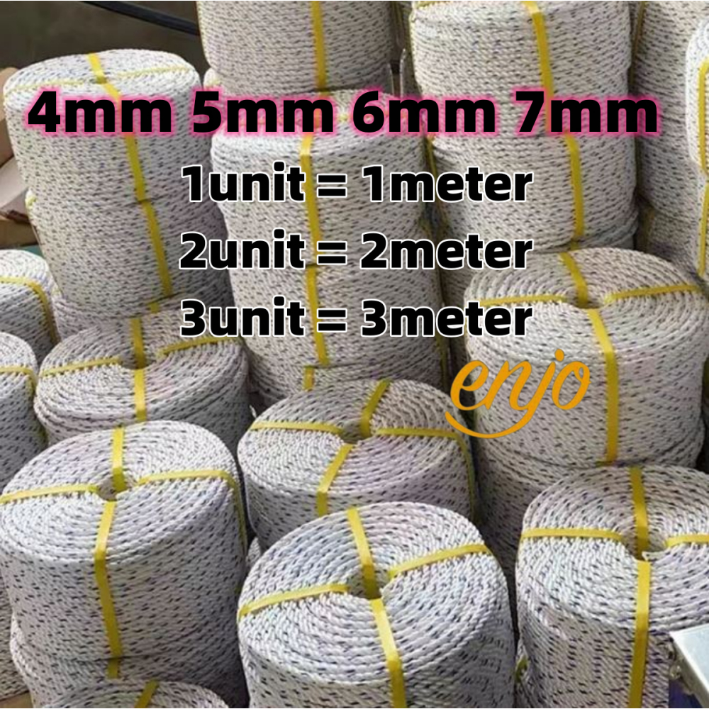 1meter PER unit (PP ROPE) HIGH QUALITY POLYPROPYLENE 4mm 5mm 6mm 7mm ...