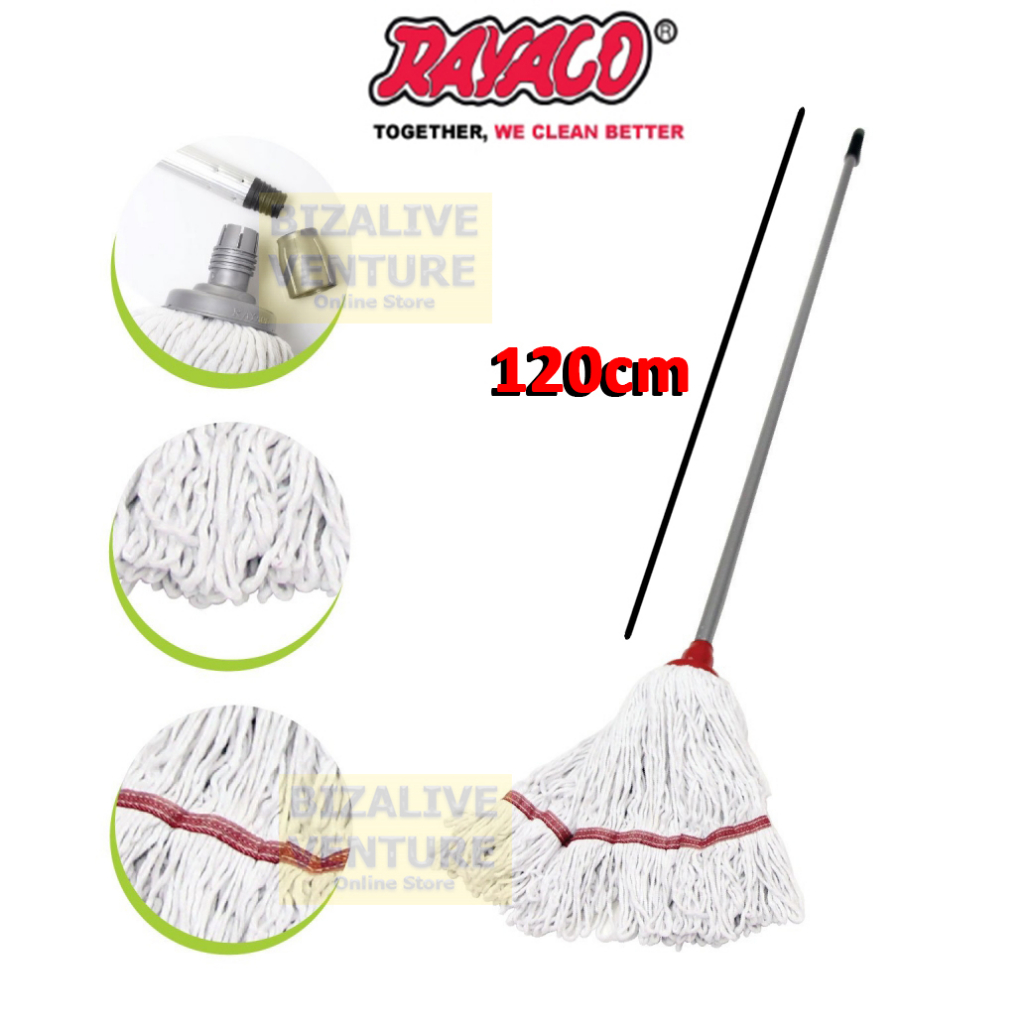 Rayaco Double Locking Circular Color Mop & Handle | Cleaning Tools ...