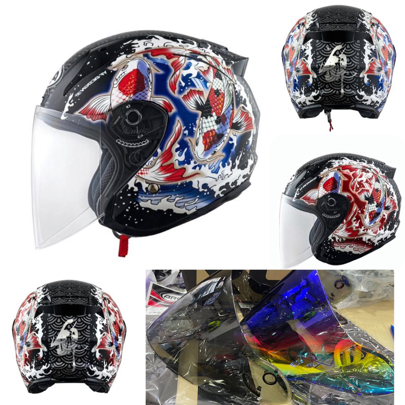 ARC KOI 285 & VISOR SMOKE /TITAN BLUE | Shopee Malaysia