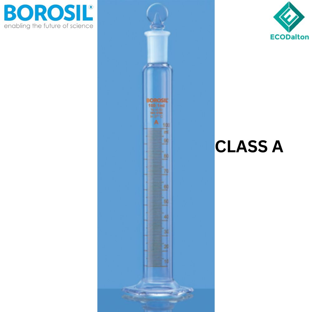 BOROSIL Measuring Cylinders with Glass Stopper, Class A, Batch ...