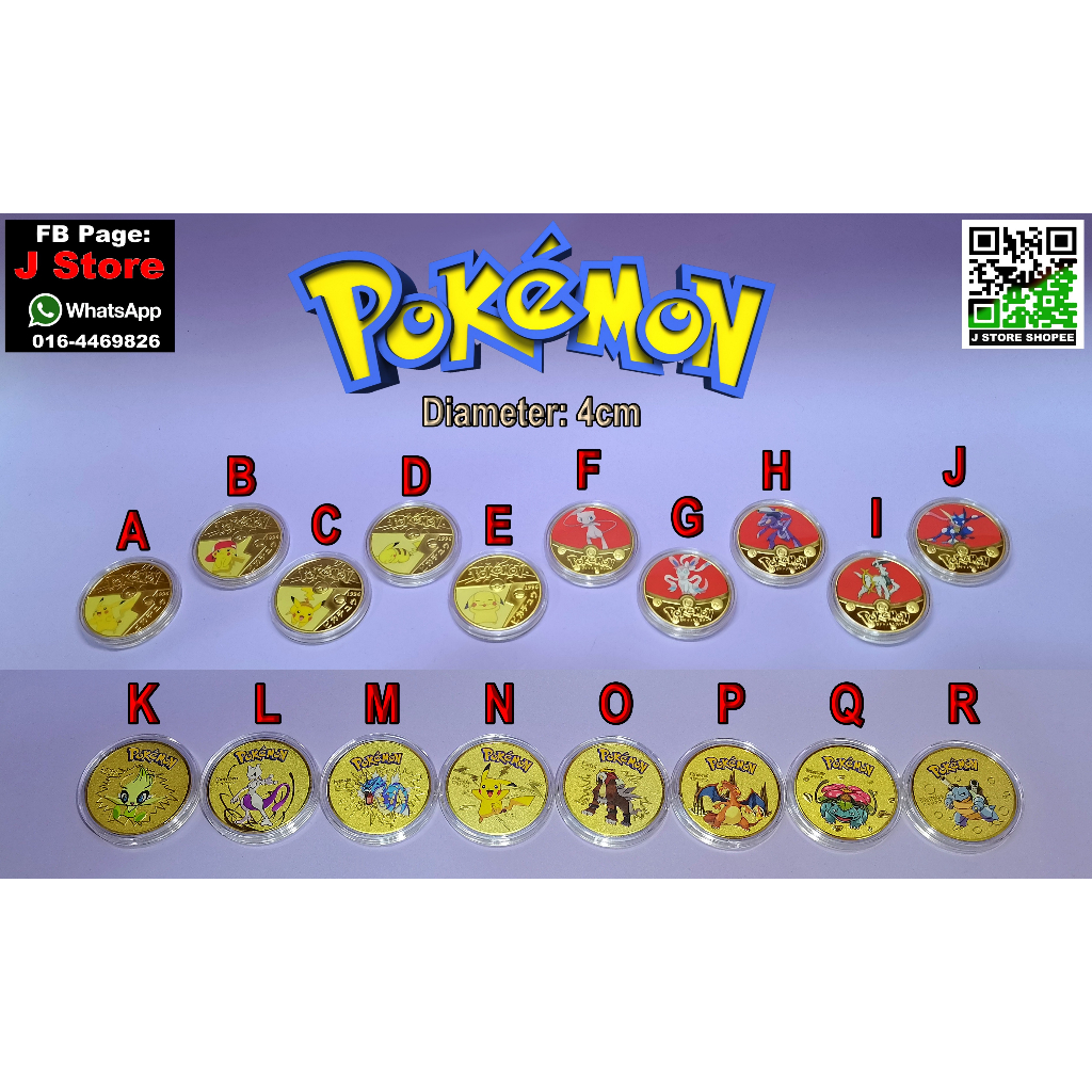 Pokemon coin collection ( J Store ) | Shopee Malaysia