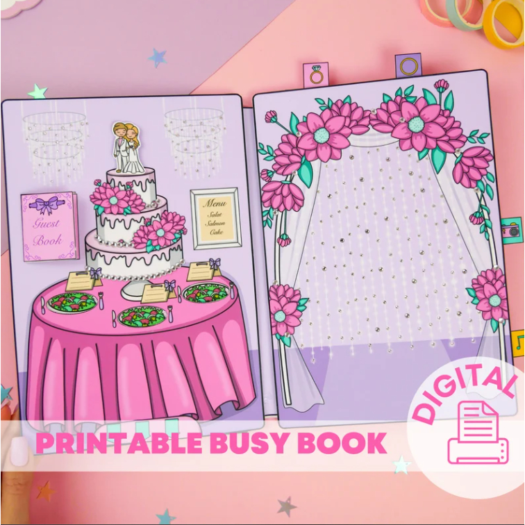 [Softcopy PDF] Printable Wedding Hall & Paper Dolls Dollhouse ...