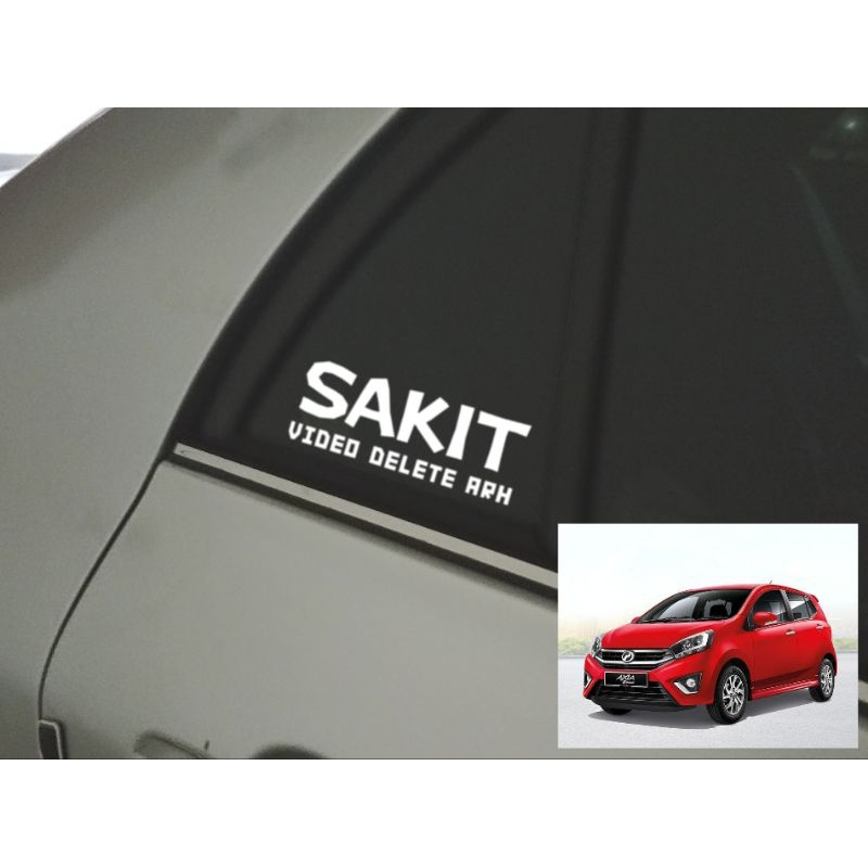 Car sticker Sakit sticker axia | Shopee Malaysia