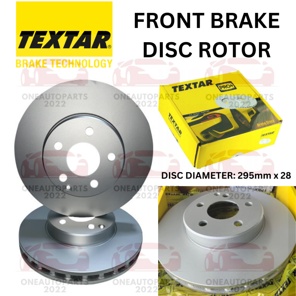 TEXTAR GERMANY FRONT (DEPAN) BRAKE DISC ROTOR MERCEDES BENZ W211 E200 ...