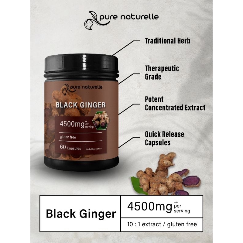 Black Ginger Capsule 60's High Quality Organic Product GMP | Shopee Malaysia