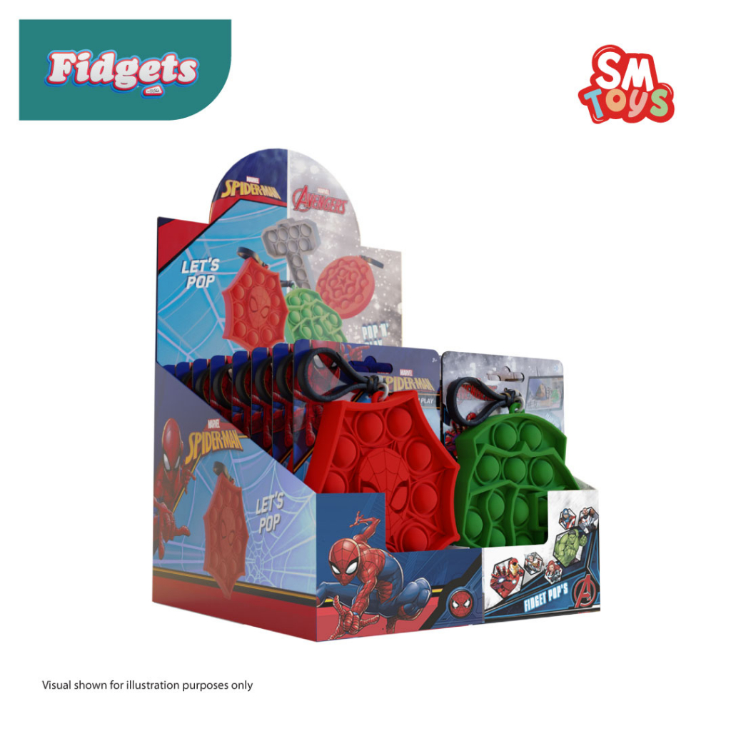 Fidget Poppers Marvel - Spiderman / Hulk / Thor / Captain America ...