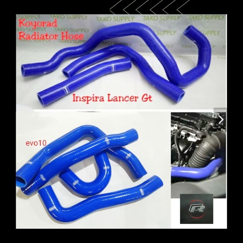 KOYORAD radiator hose Lancer Gt silicone blue 4layers | Shopee Malaysia