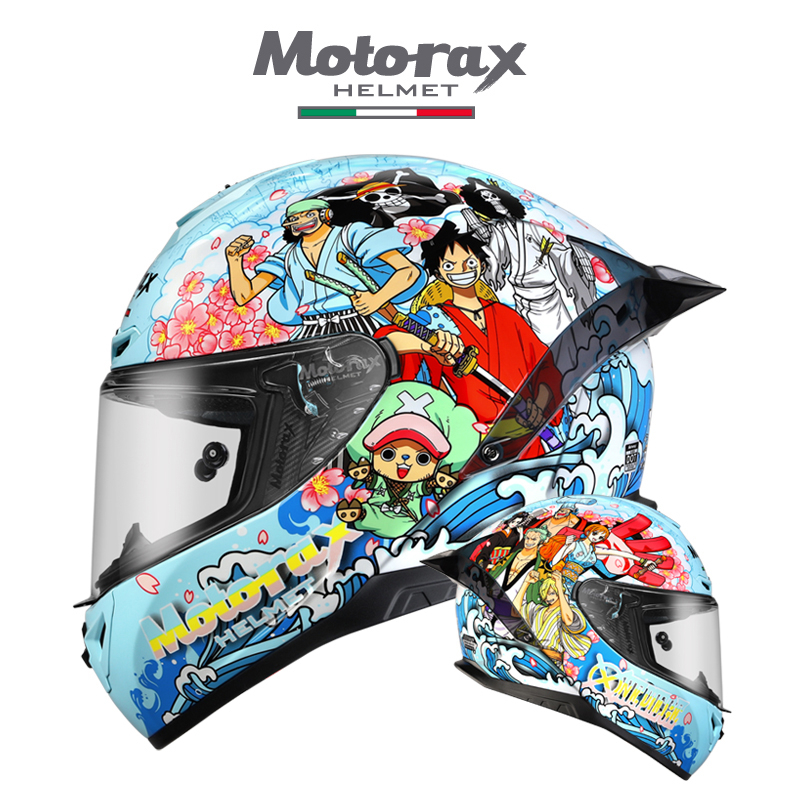 Motorax One Piece Themed Motorcycle Rally Full-face stylish Helmet ...