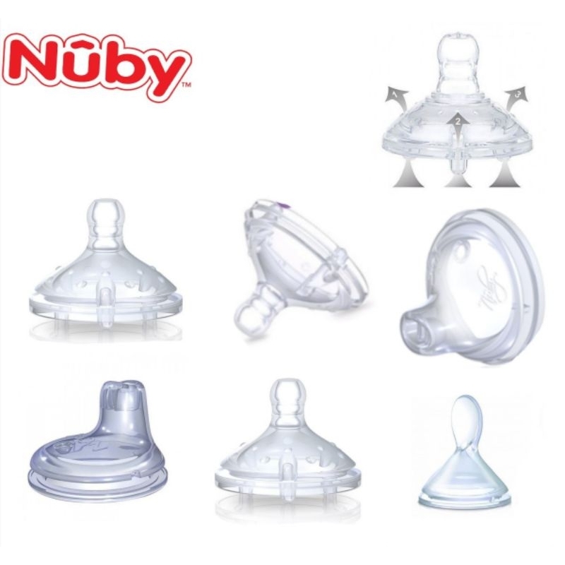 Clearance Nuby Natural Touch Silicone Replacement Nipples 1pc (Slow ...