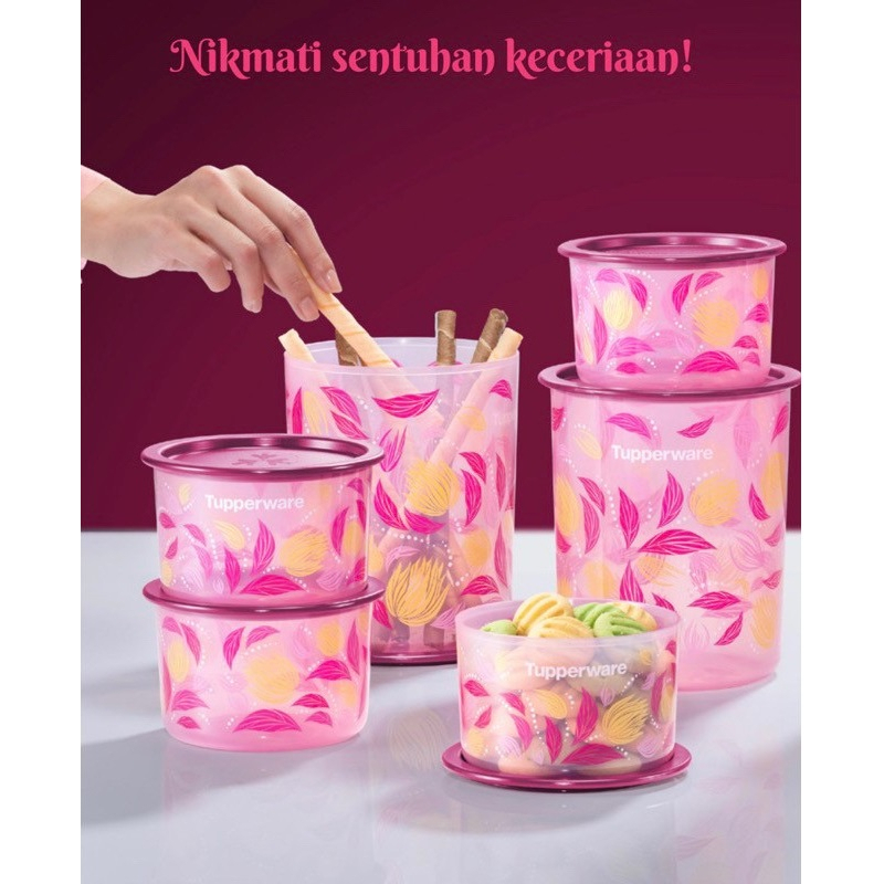 Tupperware One Touch Petalz/Royale Bloom/ Window/ Garden Blooms/ Camellia - 600ml / 950ml / 1 ...