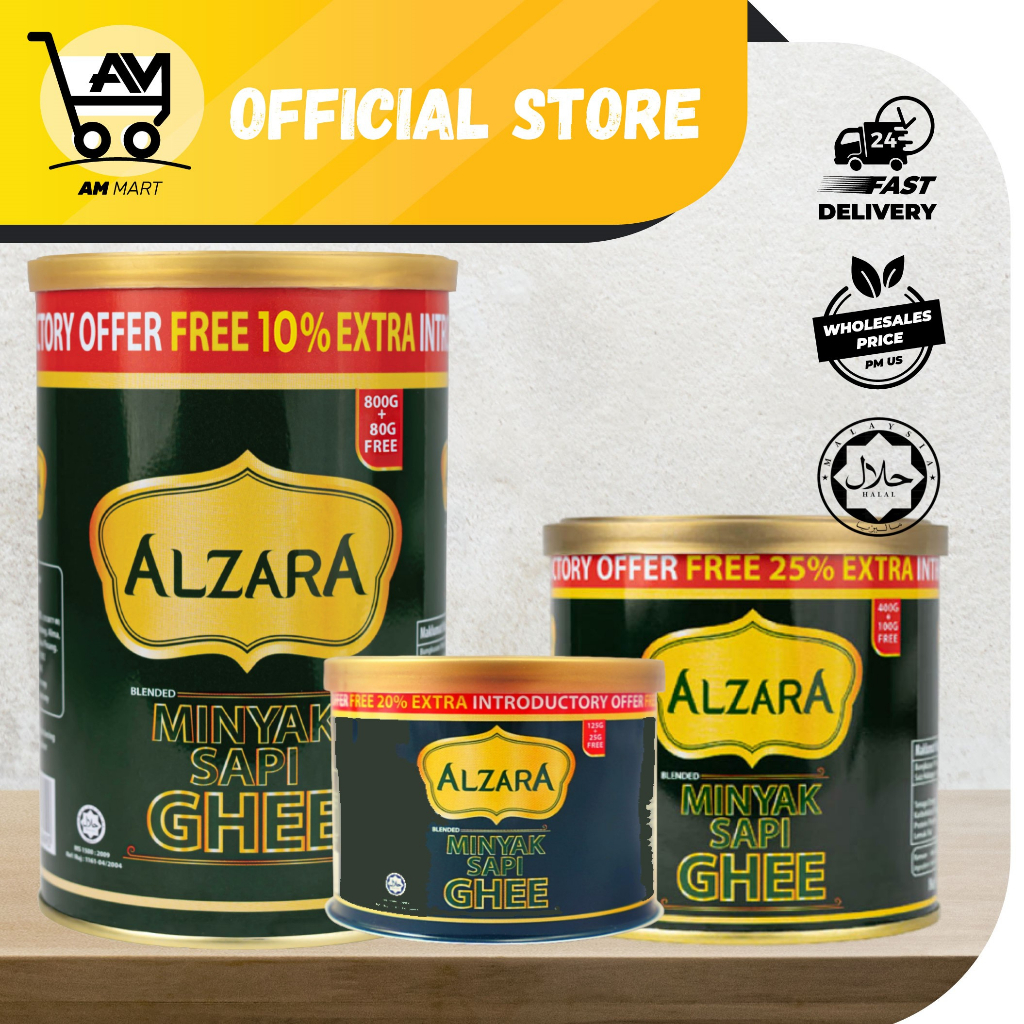 🌙RAYA SALE Alzara Blended Ghee | Minyak Sapi #125g #400g #880g (HALAL ...