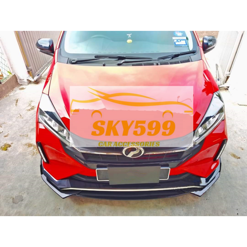 Perodua Myvi 2022-2025 Front Bumper Diffuser Lip Wrap Angle Splitters ...