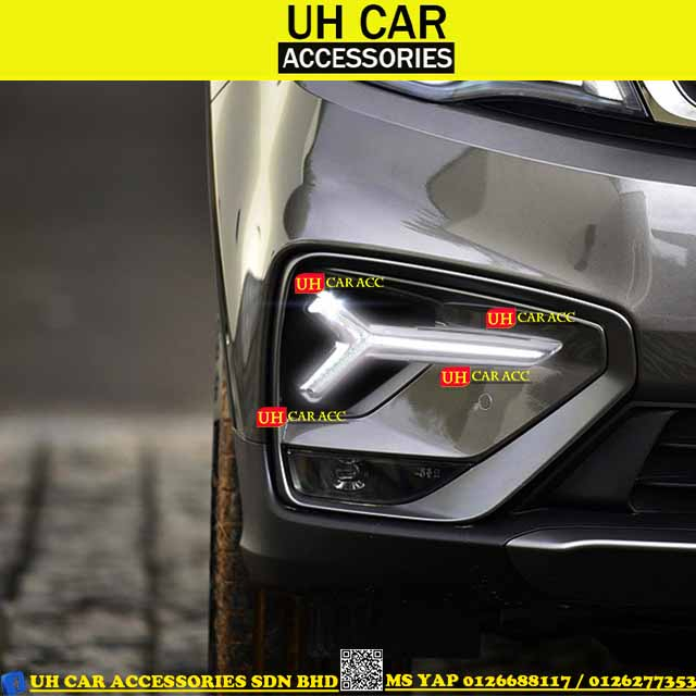 PROTON X70 LED FRONT BUMPER ARROW DRL DAYLIGHT FOG LAMP | Shopee Malaysia